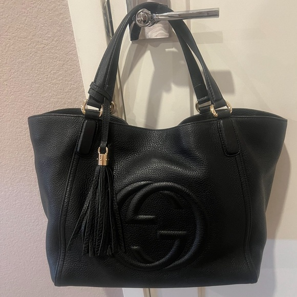 Gucci | Bags | Gucci Black Handbag Original With Tag New With ...